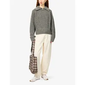 Samsøe Samsøe Saamandy Zip Turtleneck Wool-blend Jumper