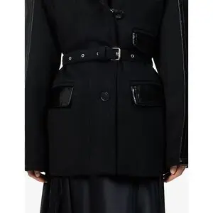 Isabel Marant Étoile Enali Belted Wool And Cashmere-blend Coat