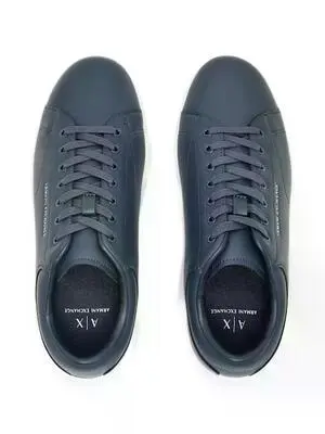 Armani Exchange Logo-print Leather Sneakers