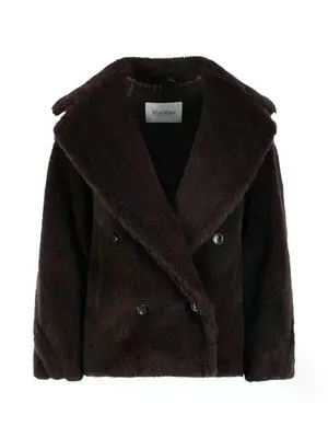 Max Mara Teddy Biker Jacket - Brown