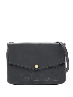 LOUIS VUITTON 2016 Monogram Empreinte Twice Crossbody Bag - Black