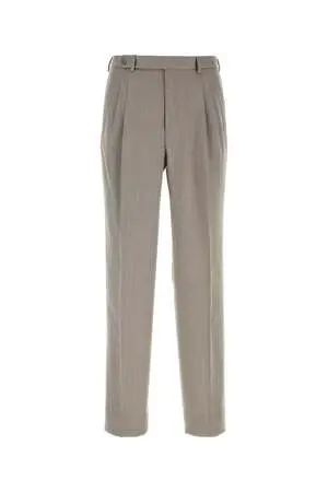 Brioni Dove Grey Wool Pant - Gray