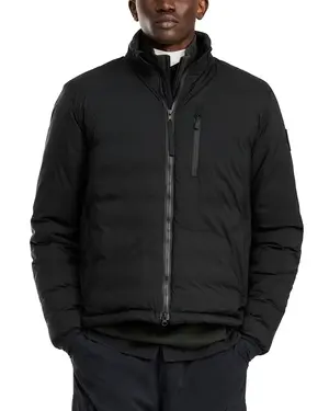 Canada Goose Lodge Logo Patch Zip Panel Jacket - Black