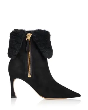 ALEXANDRE BIRMAN Mirabella Shearling Collar Boots
