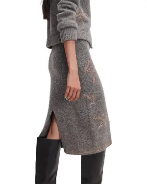 Rag & Bone Iris Beaded Pencil Skirt