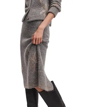 Rag & Bone Iris Beaded Pencil Skirt