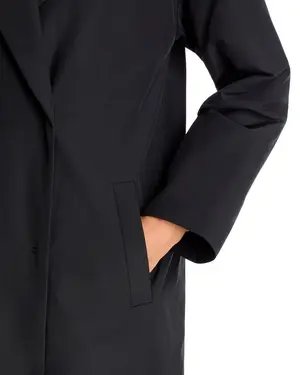 Eileen Fisher Light Cotton & Nylon Padded Trench Coat