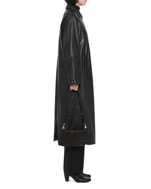 ALLSAINTS Orville Leather Long Coat