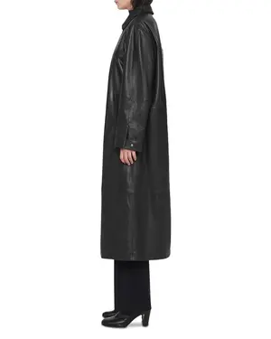 ALLSAINTS Orville Leather Long Coat