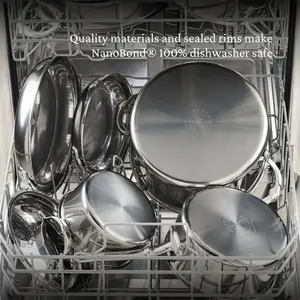 HESTAN Nanobond 6 Qt. Covered Stockpot