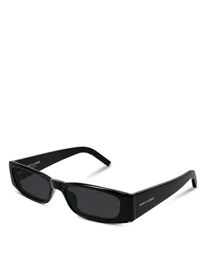 Saint Laurent Rectangular Sunglasses, 54mm - Black