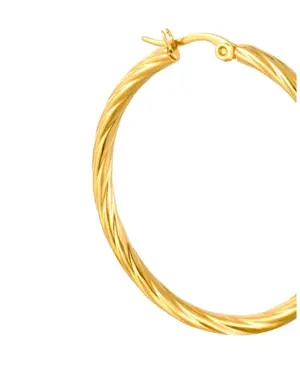 ATOLEA Bold Twisted Hoops