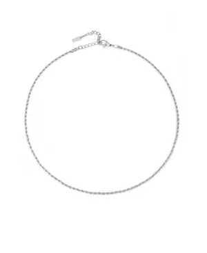 ATOLEA Calvi Rope Chain Necklace - Silver