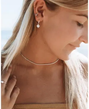 ATOLEA Calvi Rope Chain Necklace - Silver