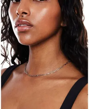 ATOLEA Cozumel Paperclip Choker - Silver