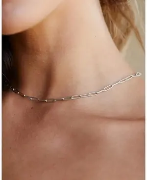 ATOLEA Cozumel Paperclip Choker - Silver