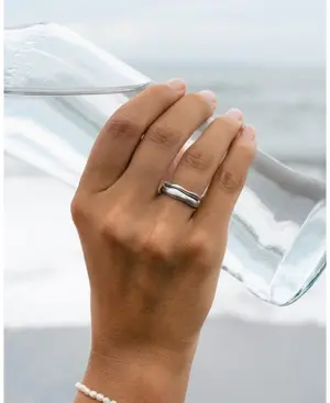 ATOLEA Gemini Stackable Rings - Silver
