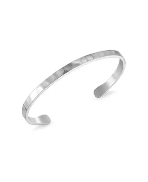 ATOLEA Hammered Cuff - Silver