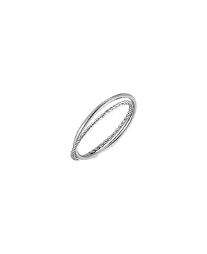 ATOLEA Harmony Double Ring - Silver