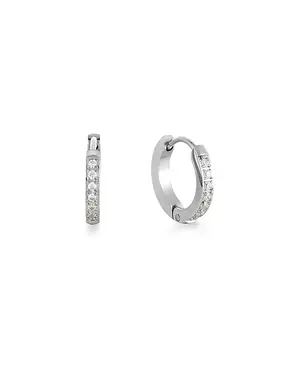 ATOLEA Tiny Hoop Earrings - Silver