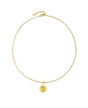 ATOLEA Sun Necklace - Gold