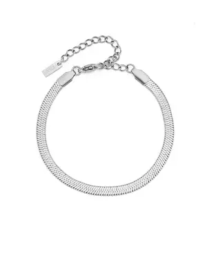 ATOLEA Kauai Herringbone Bracelet - Silver