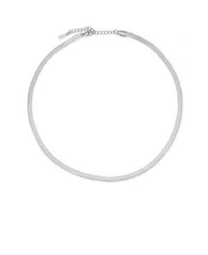 ATOLEA Kauai Herringbone Choker - Silver