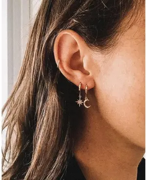 ATOLEA Summer Night Earrings - Gold