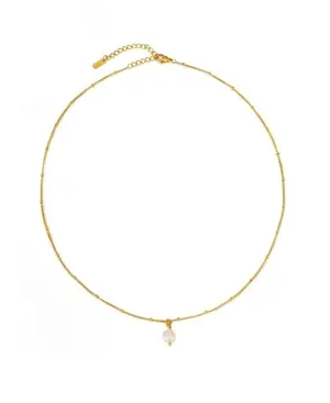 ATOLEA Baroque Pearl Pendant - Gold