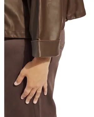 Lyssé Mina Oversized Faux Leather Jacket