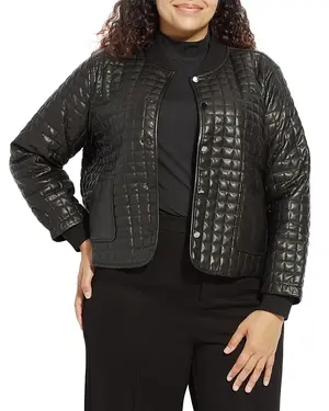 Lyssé Agnes Quilted Faux Leather Jacket