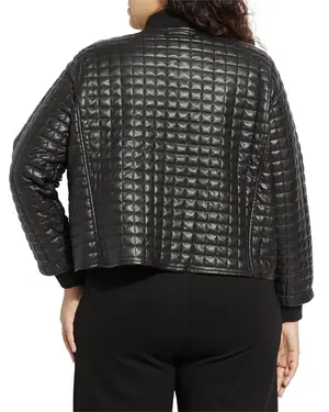 Lyssé Agnes Quilted Faux Leather Jacket