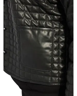 Lyssé Agnes Quilted Faux Leather Jacket