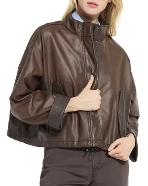 Lyssé Mina Oversized Faux Leather Coat