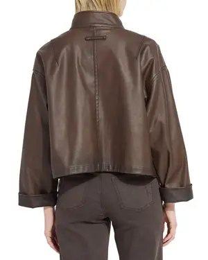 Lyssé Mina Oversized Faux Leather Coat