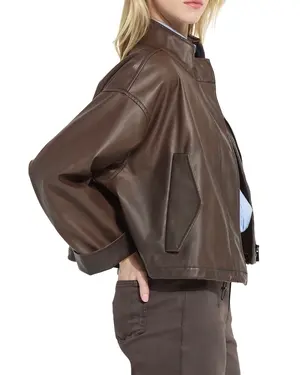 Lyssé Mina Oversized Faux Leather Coat