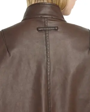 Lyssé Mina Oversized Faux Leather Coat