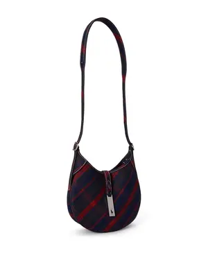Polo Ralph Lauren Polo Id Plaid Twill Small Shoulder Bag