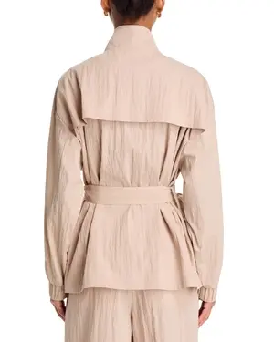 AYA MUSE Voro Collared Tie Waist Jacket