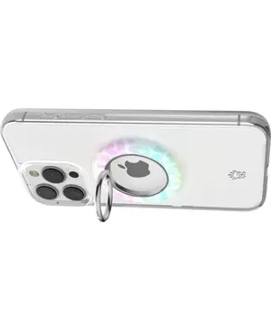 VELVET CAVIAR Magsafe Grip Rings - White Opal Leopard