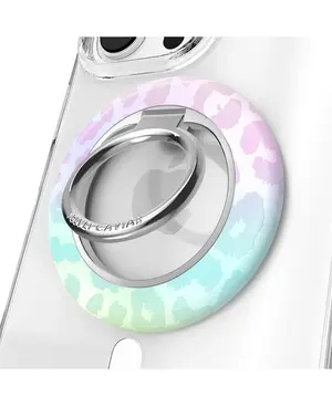 VELVET CAVIAR Magsafe Grip Rings - White Opal Leopard