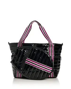 THINK ROYLN Love Tennis Quilted Tote - Black