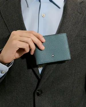 Montblanc Grained Leather Bifold Wallet