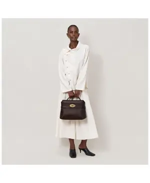 Mulberry Stevie Top Handle Bag - Ebony