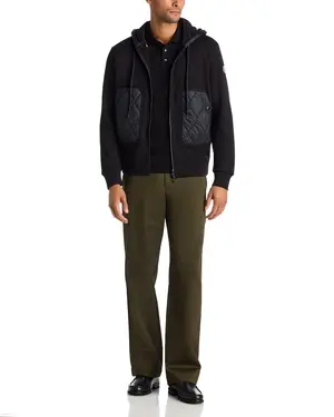 Moncler Hooded Zip Up Cardigan