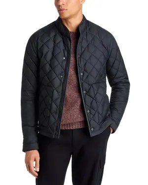 Moncler Oise Diamond Quilted Short Down Jacket - Black