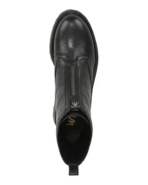 Sam Edelman Grove Zip Front Leather Ankle Boots