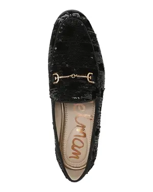 Sam Edelman Loraine Sequin Loafers - Black