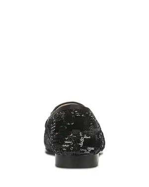 Sam Edelman Loraine Sequin Loafers - Black