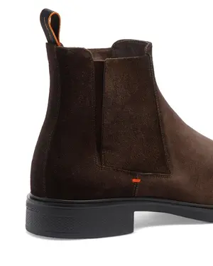 Santoni Suede Chelsea Boots